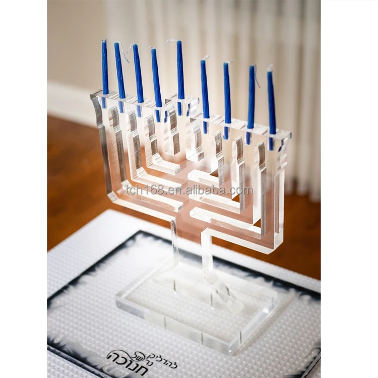 Lucite Challah Board With Shabbat Shalom Design Lucite Judaica Challah ...