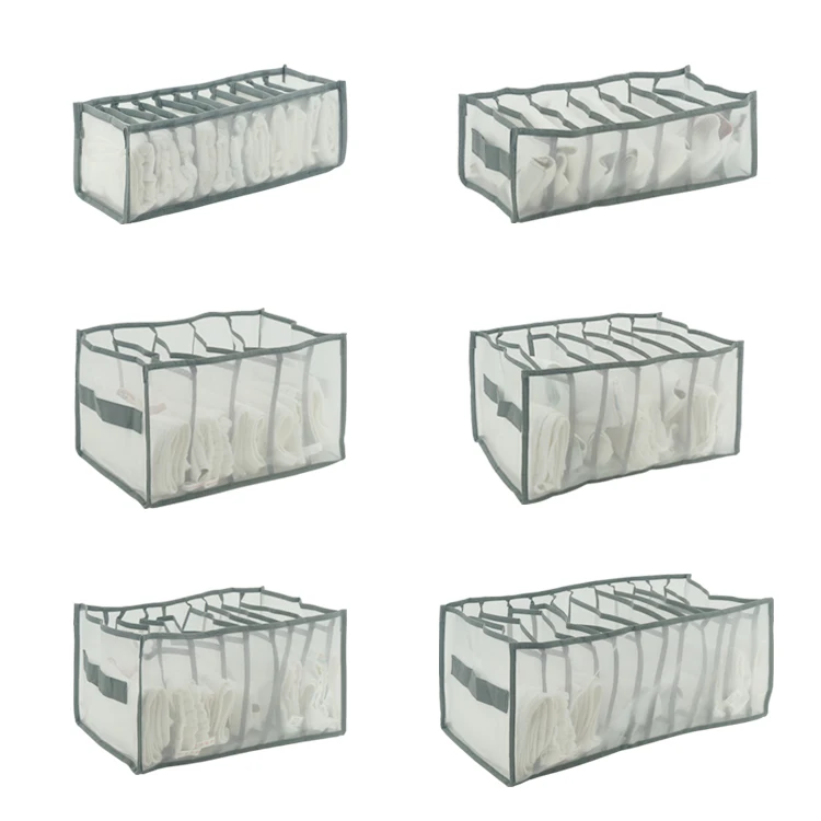 Wardrobe Clothes Organizer, Mesh Clothes Storage Organizer, Foldable ...