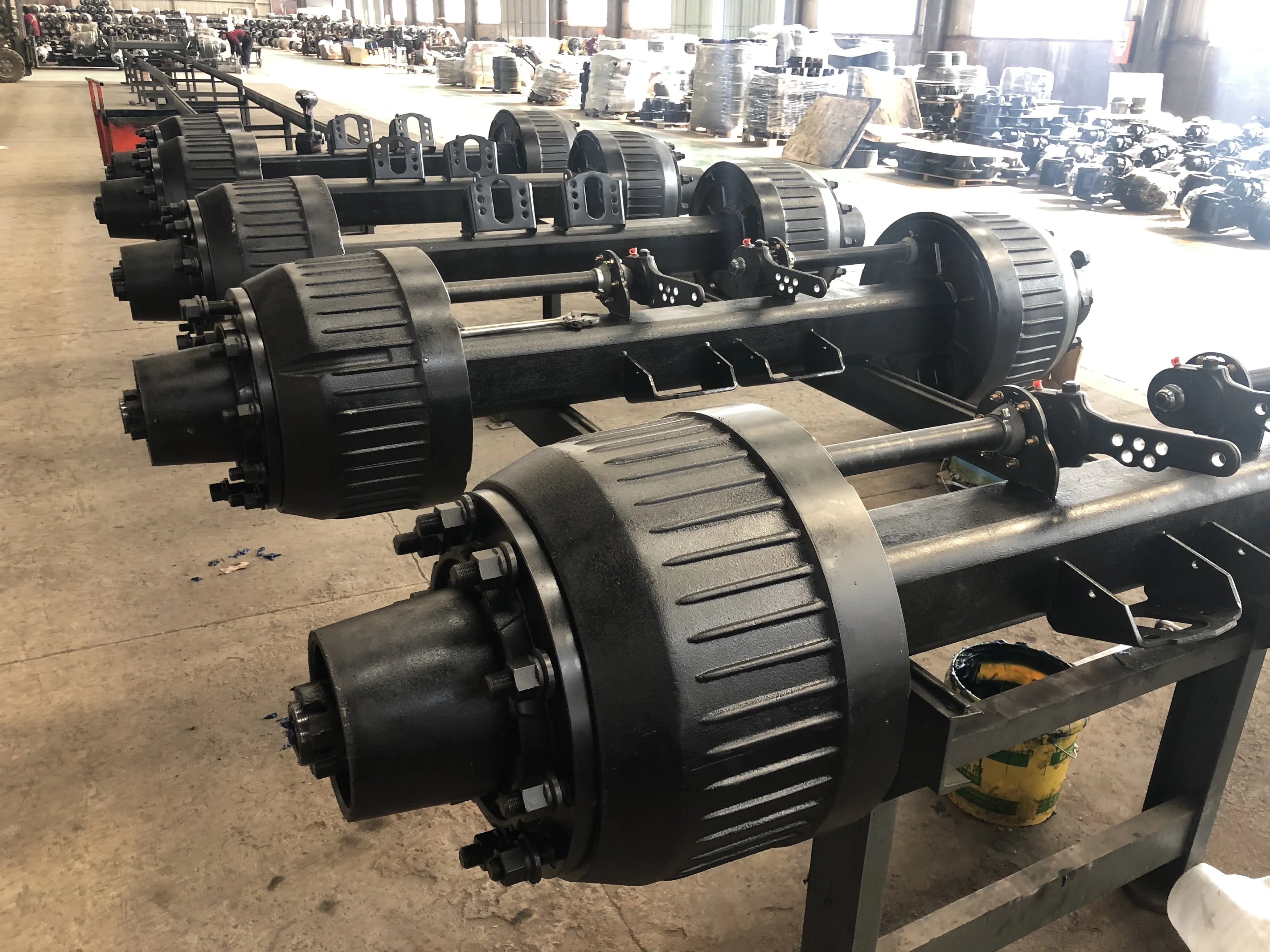 Axle for Semi Trailer Twin Tires German Type 14Ton Trailer Axle With ...