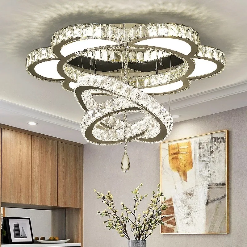 Alibaba.com: Modern Luxury Fancy Clear Lustre LED Ceiling Light with ...
