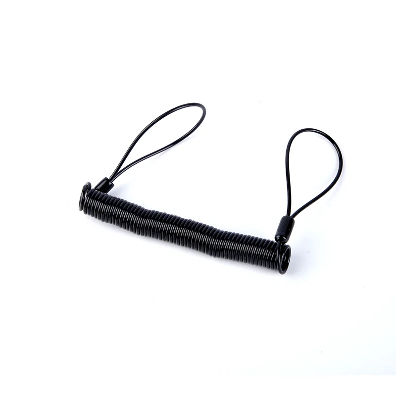 Clear Pvc Coated Stainless Steel Wire Rope Coil Spring Lanyard Cable ...