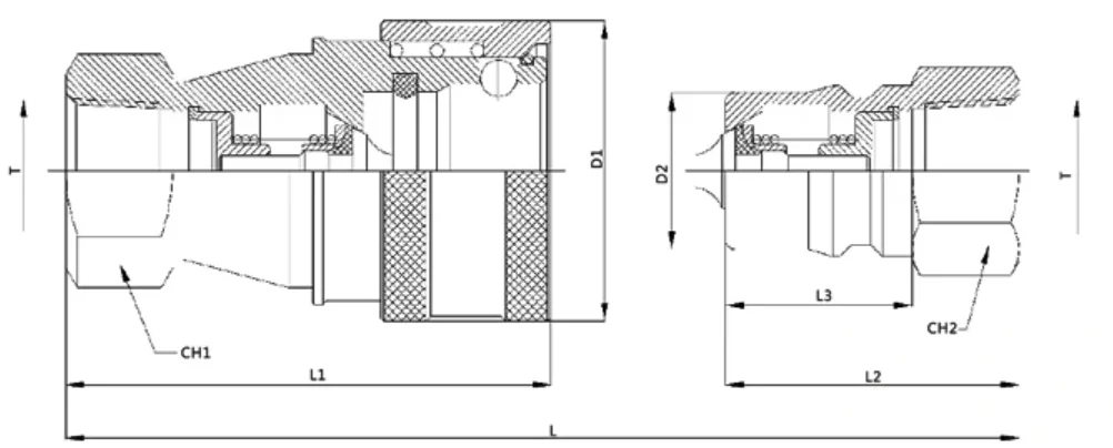 H102 2"inch Push And Pull Type Quick Disconnect Coupling For Water And ...