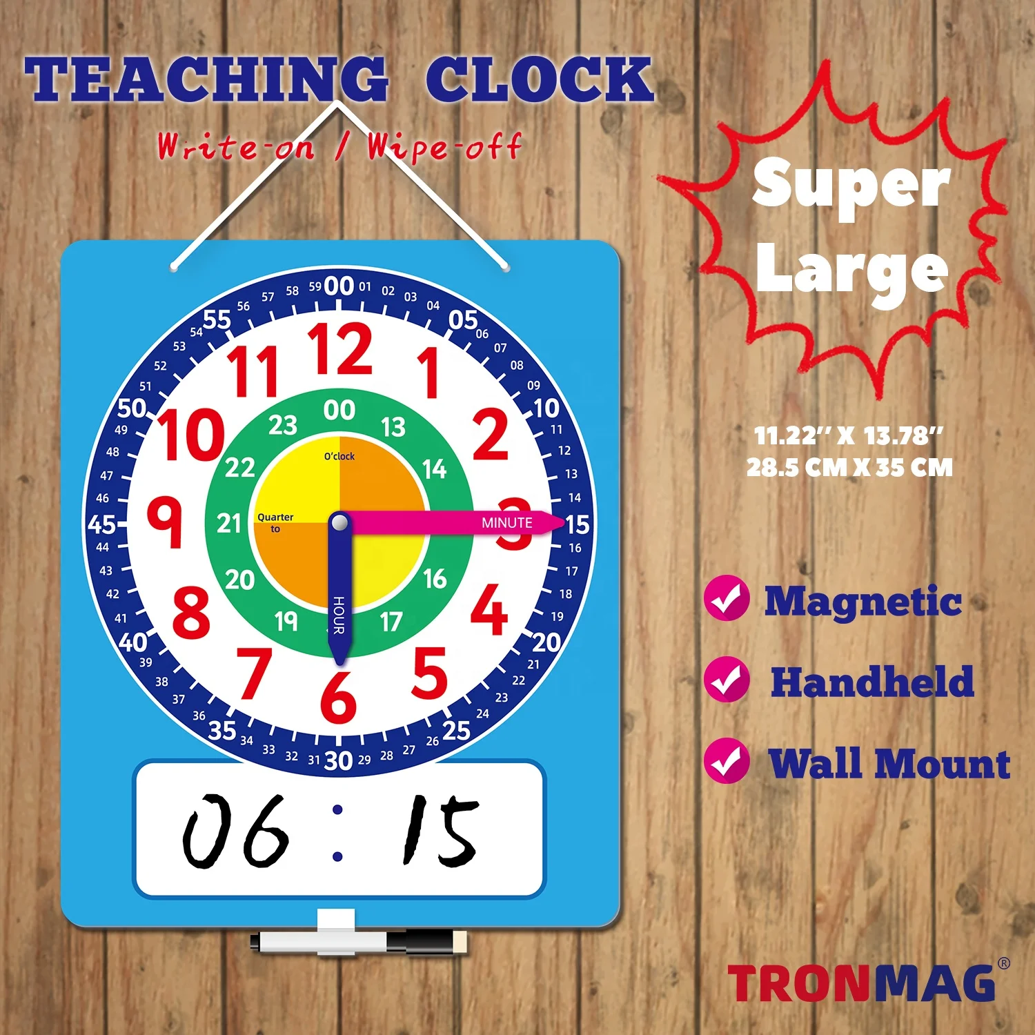Large Teaching Clock