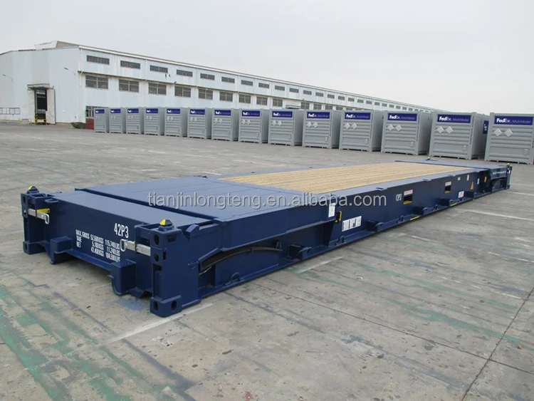 Collapsible End Heavy Duty 40' Flatrack Container for Sale
