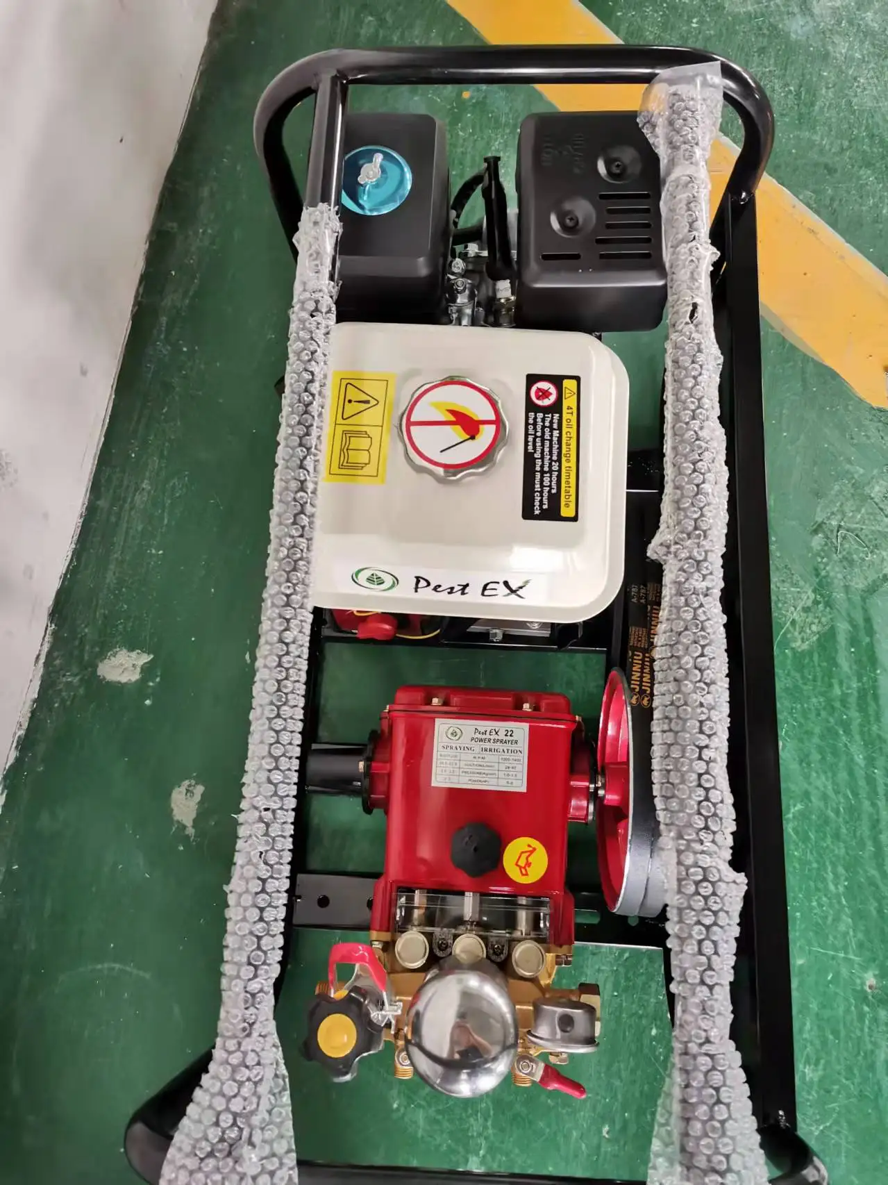 168F Trolly Gasoline Engine Power Sprayer - High Productivity