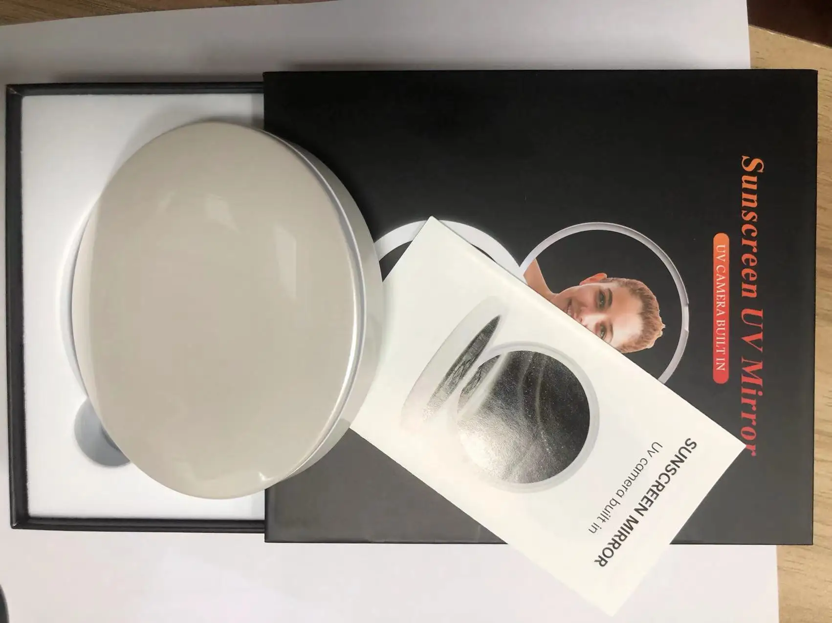 Magic Compact Uv Face Scanner Camera Sunscreen Hand Mirror For ...