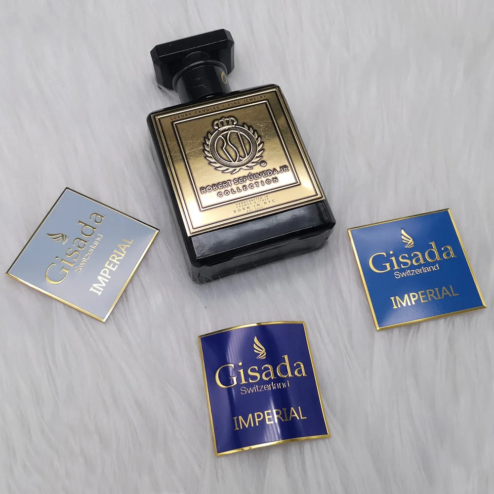 Custom Private Label Perfume Bottles with Glass and Metal Sticker ...