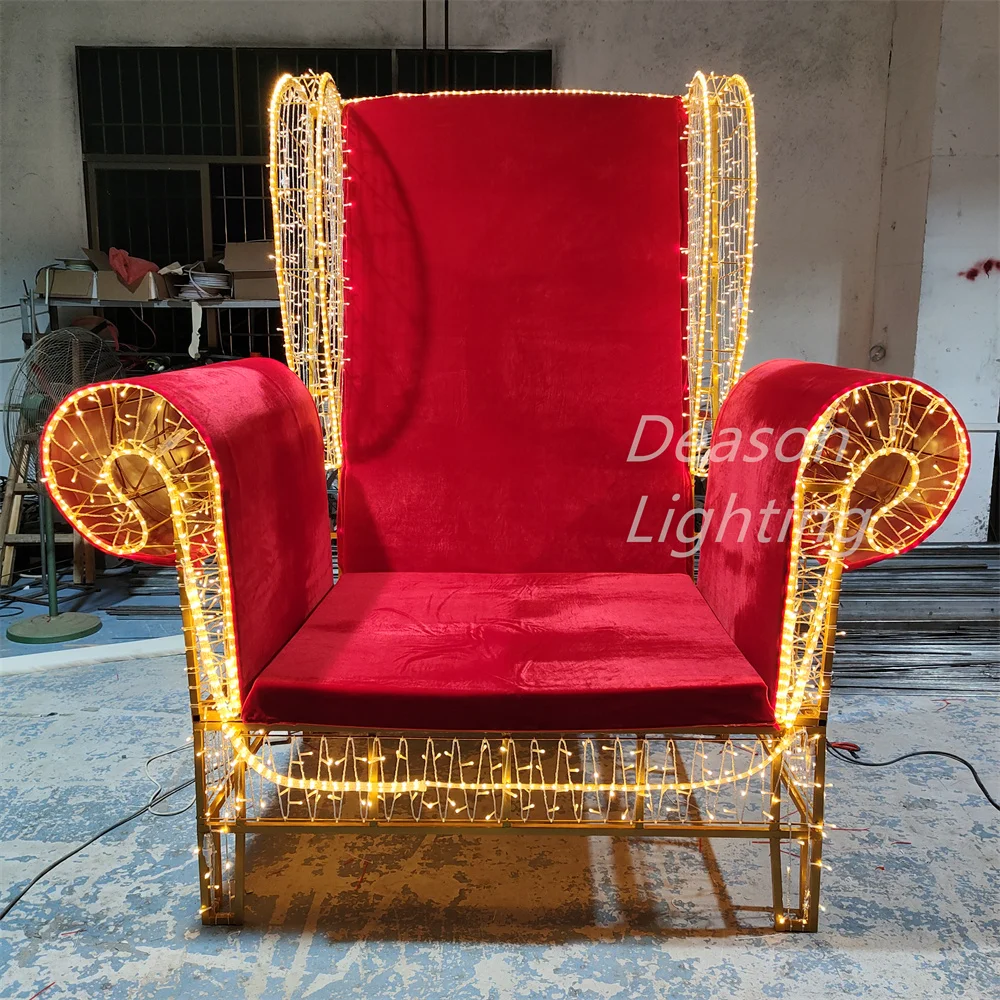 Shop Our Santa Throne Chair Motif Decorations for Christmas