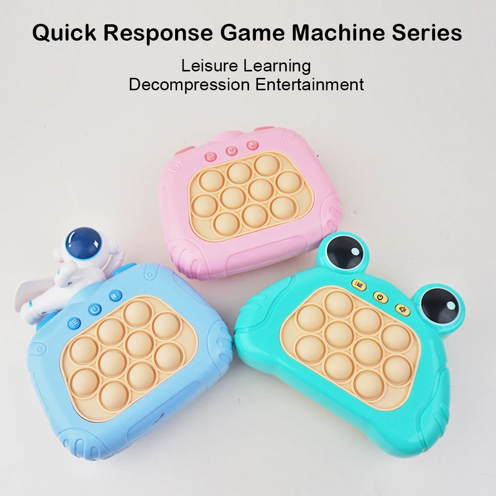 New Arrival Pop Fidget Quick Push Game Handheld Bubble Game Console Toy ...