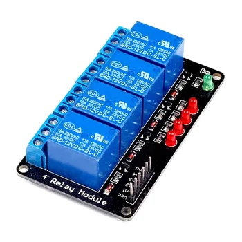 4-way Relay Module 4-way Relay Driver Module Mcu Control Board 5v - Buy ...
