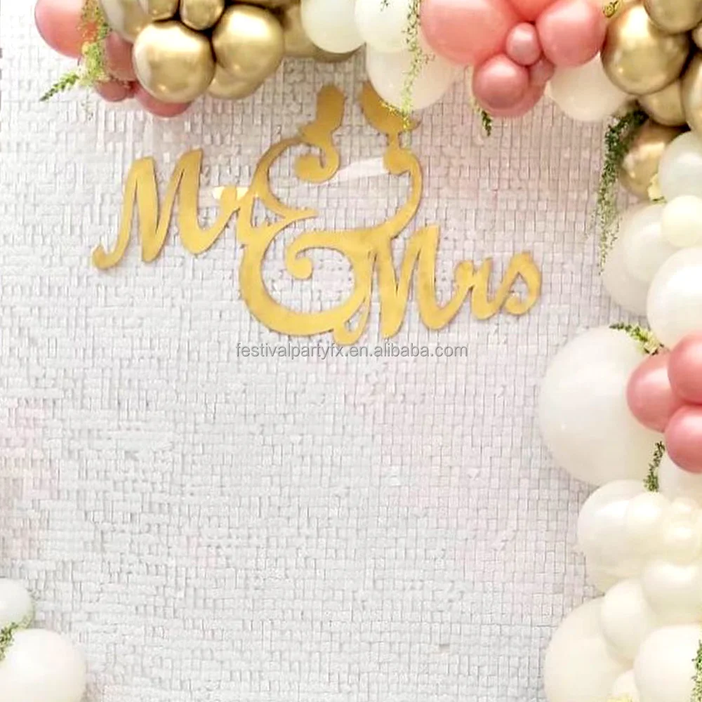 Sequin Wall Panel Wedding Party Decoration Reflective Sequin Panel ...