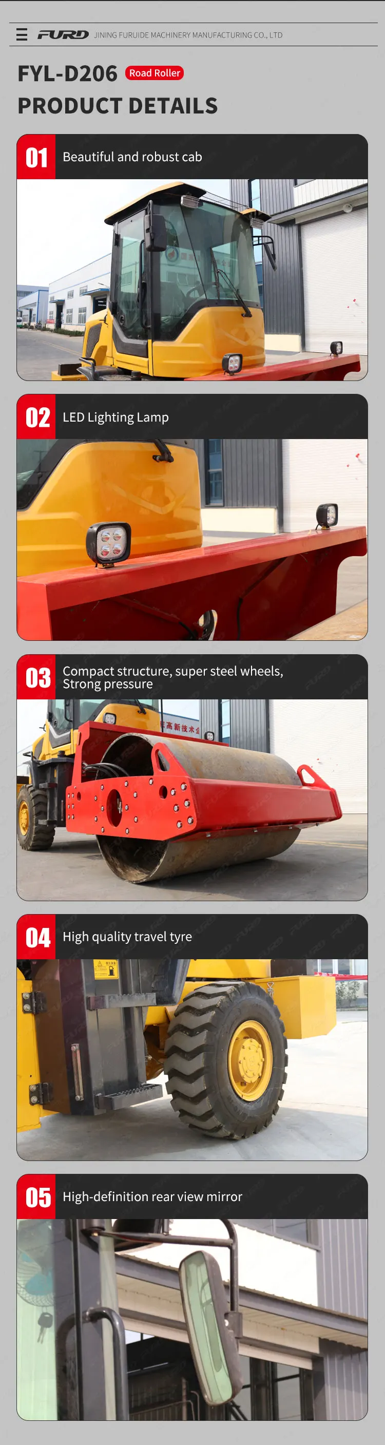 Vibratory Single Drum Dirt Compactor 6 Ton Vibratory Compactor For Sale ...