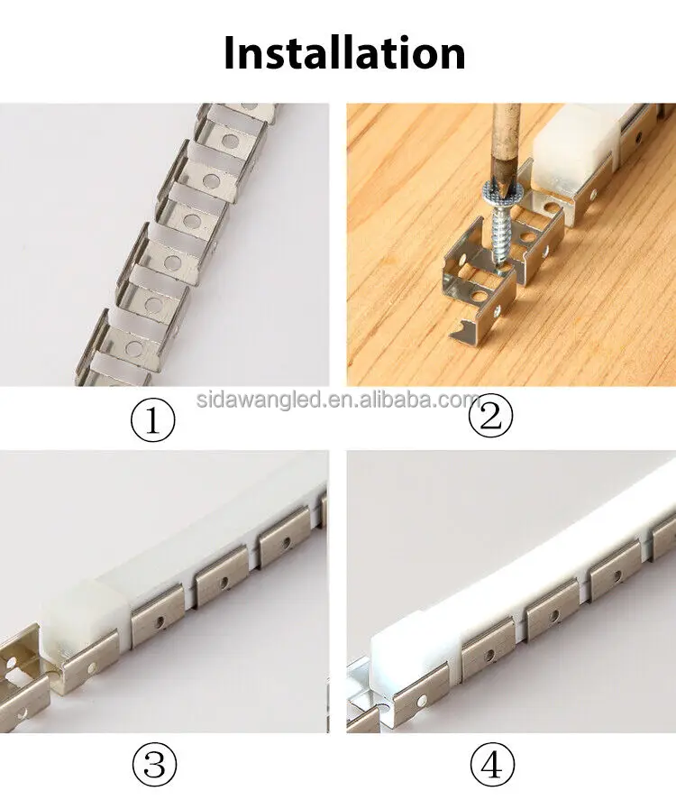 LED Strip Light Channel - Stainless Steel Profile Holder