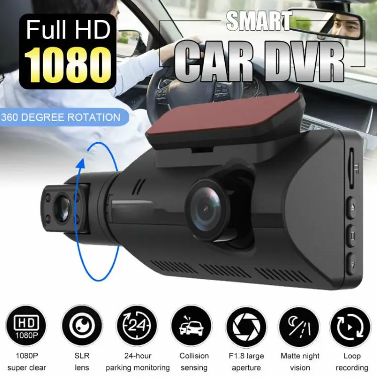 Driving Recorder A68 Dual Lens Front Dash Cam and Rear Dual Recording ...