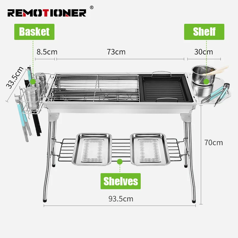 Outdoor Camping Korean Japan Portable Barbecue Grill