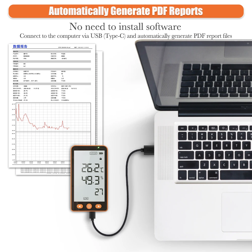 AIKESI GSP-80S - Precision Warehouse Temperature & Humidity Recorder