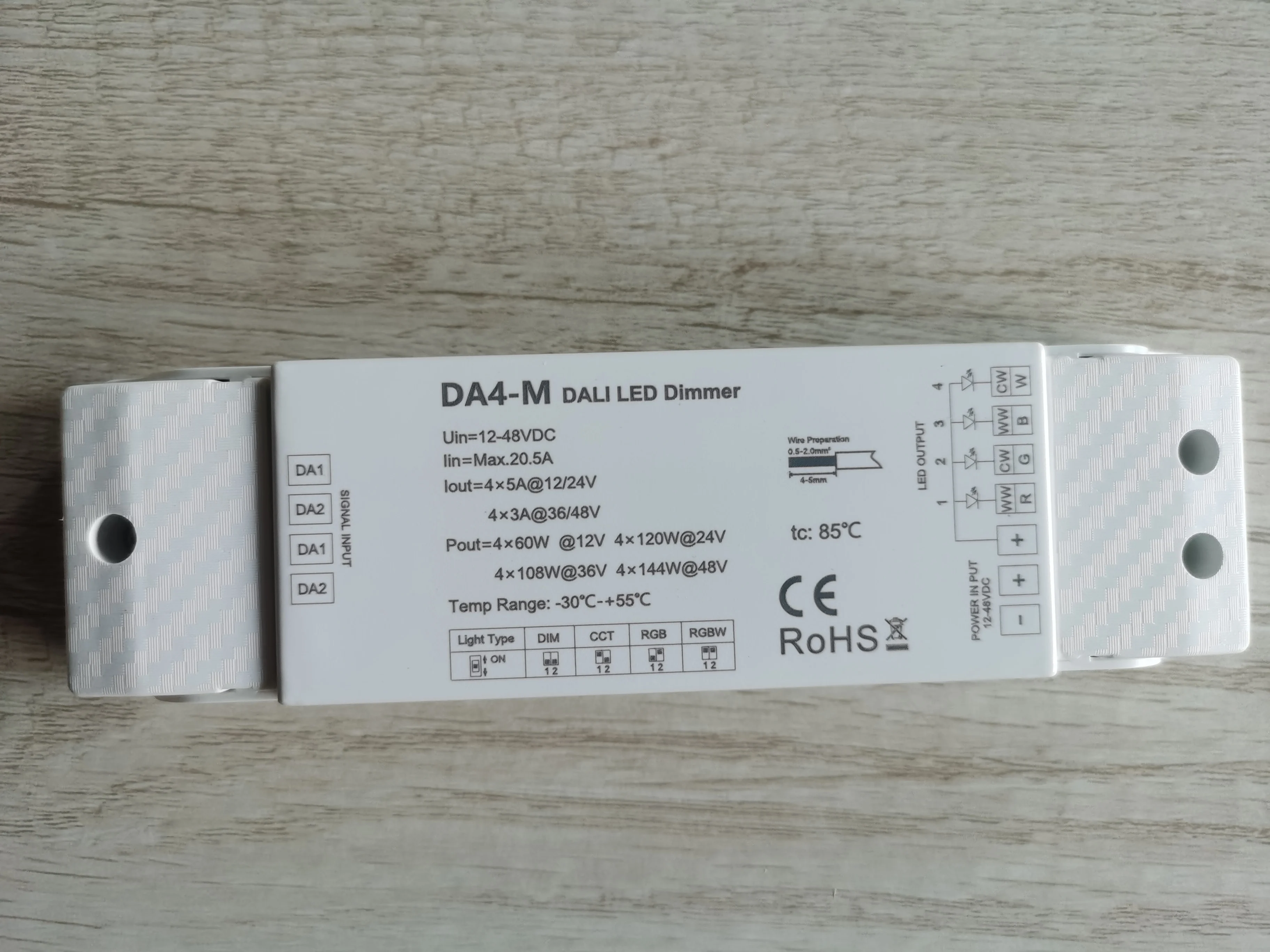 DANS CE SAA Dali 230V DA4-M DT8 4 Channels Led Light Controller Dimmer ...