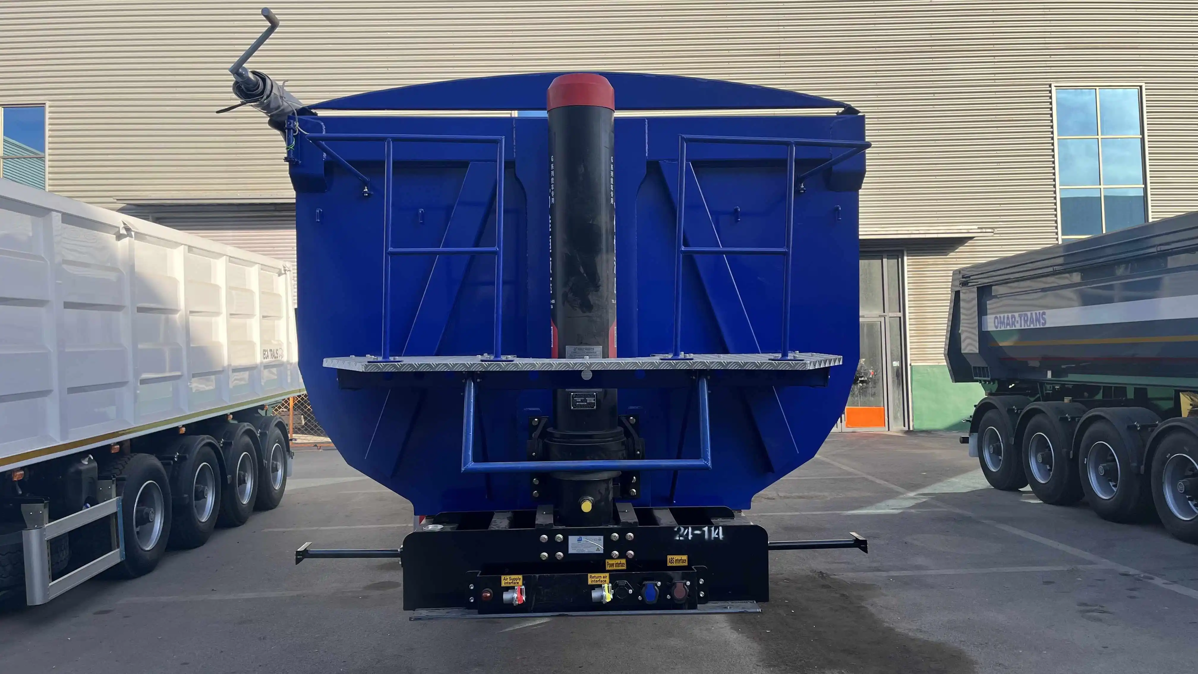 4-Axles End Dump Tipping Semi Truck Trailer Rear Dump Semi-trailer ...