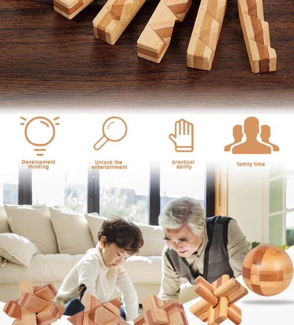 Interlocking 3d Cylinder Brain Teasers Tangram Puzzle Iq Test Best ...