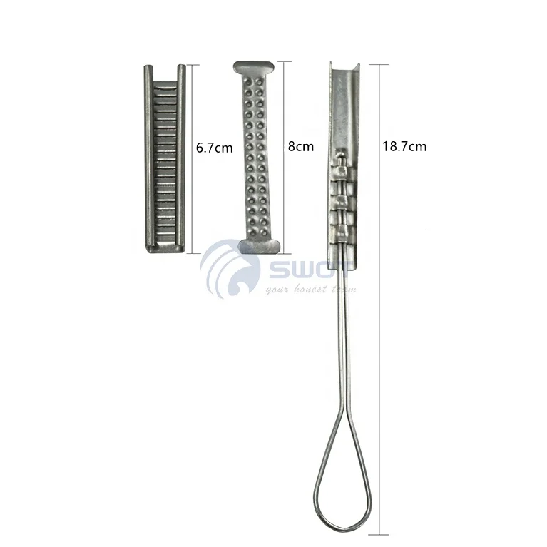 Stainless Steel Drop Wedge Anchoring Line Clamp For Flat Fo Drop Cable ...