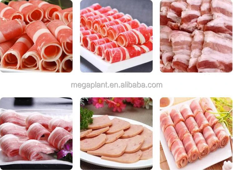 Stainless Steel Cnc Lamb Roll Bacon Slicer Cutting Frozen Meat Slicing ...