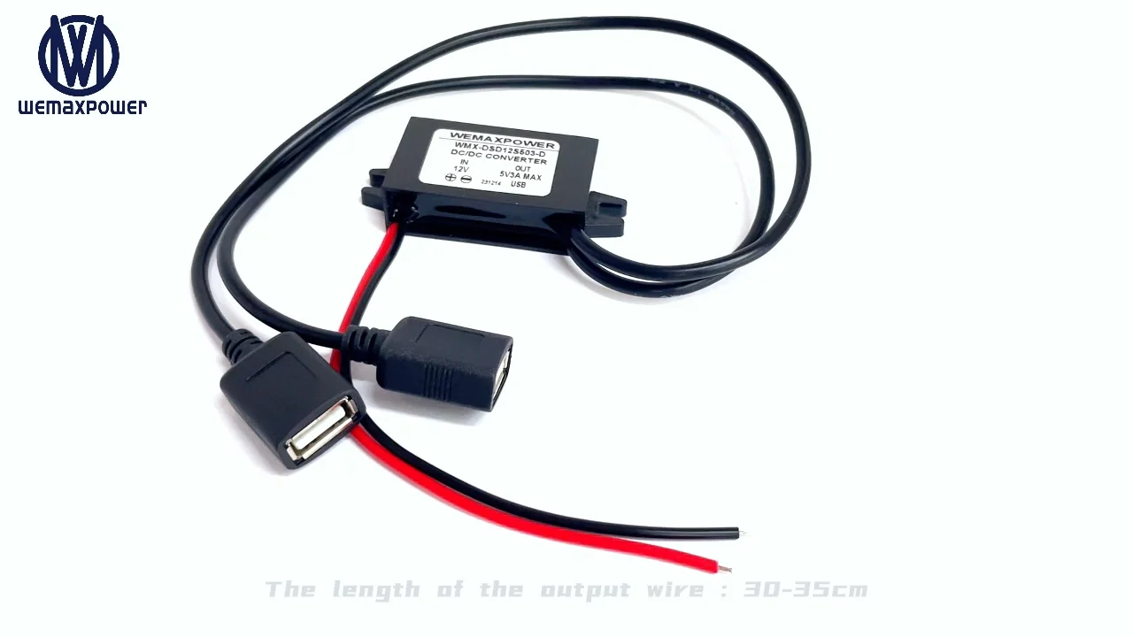 Dual Female Usb 3amp Step Down Voltage Regulator 15w Dc Dc 12v To 5v 3a ...