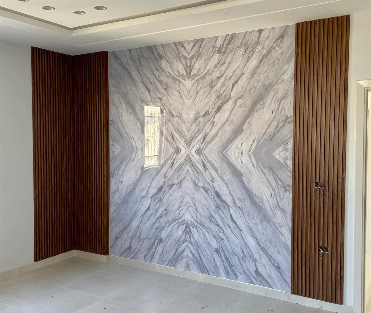 4X8 Ft PVC UV Marble Sheet - Durable Wall Panel Alternative