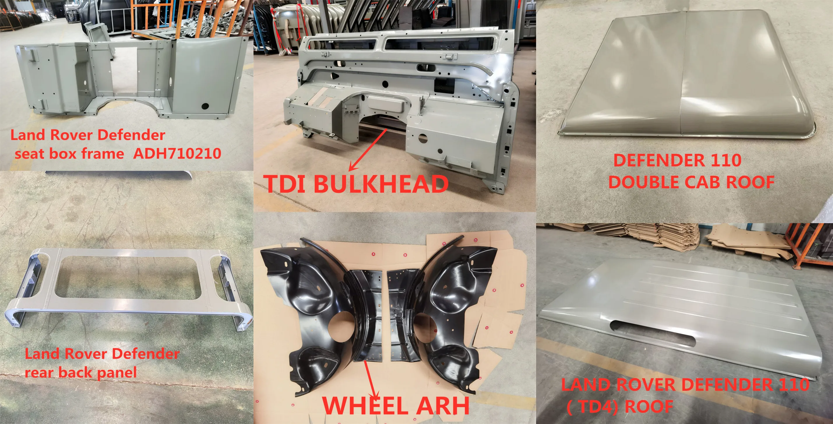 Aluminium Land Rover Defender Windshield Frame - OEM#LR055317