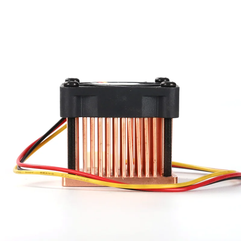 Dc 12v Pc Cpu Cooler Fan Radiator 38.9*38.9*20 Heatsink With Fan Small ...