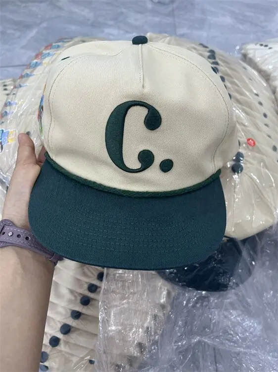 Yukaihe Custom 5 Panel Cap With Puff Embroidery Logo, Custom Back Metal ...