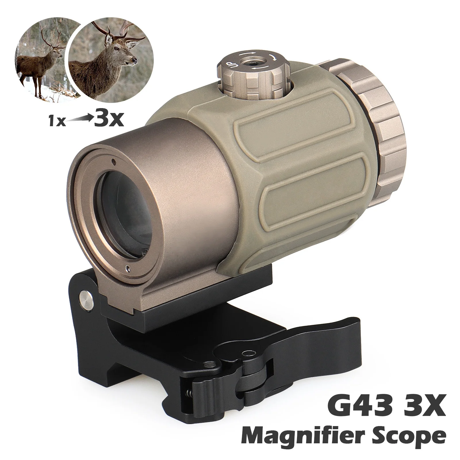 High Quality HK1-0410 Hunting Scope Sight Tactical Magnifier G43 3X ...