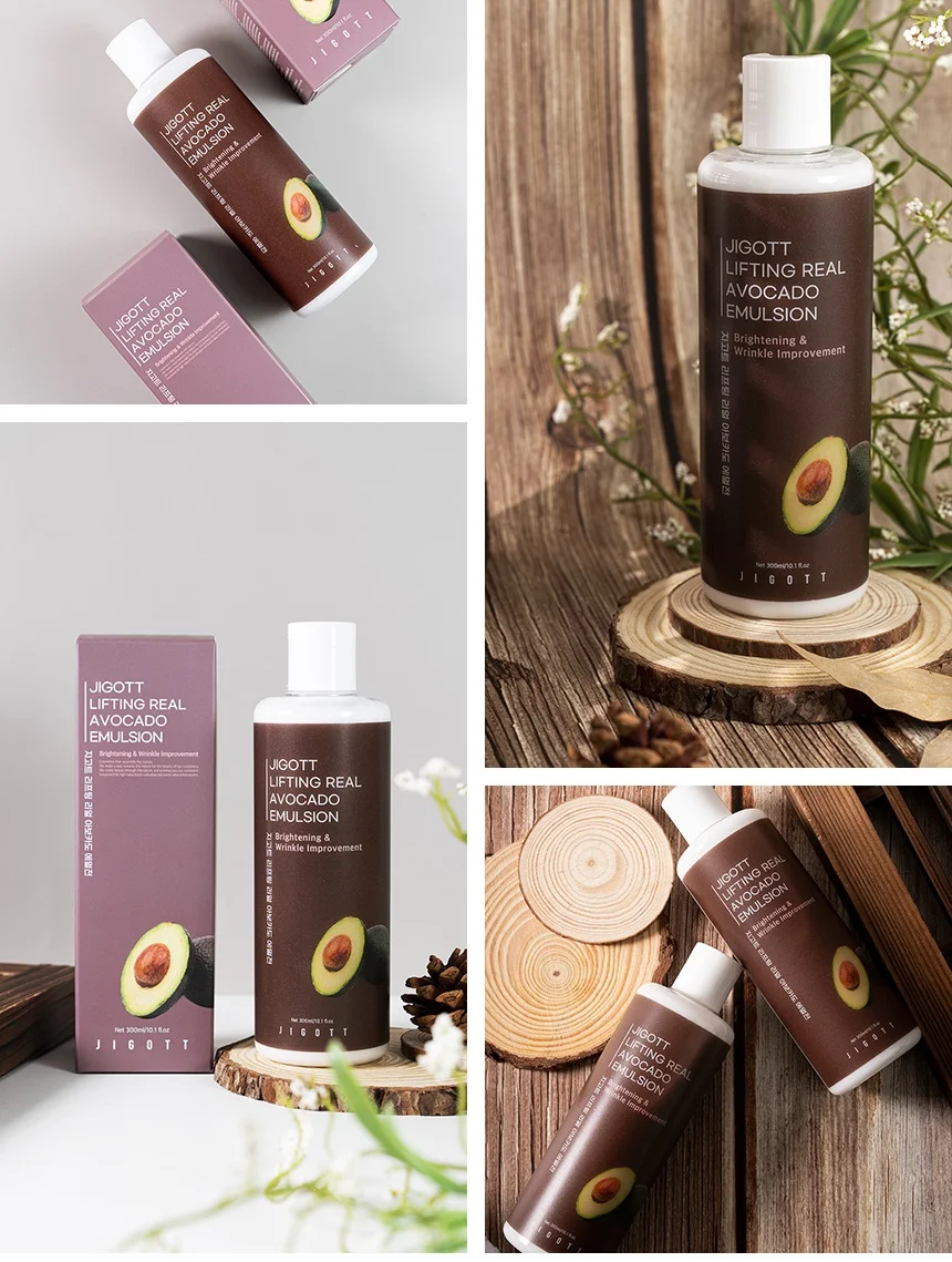 Jigott Lifting Real Avocado Emulsion 300ml (10.1 Fl.oz),Brightening ...