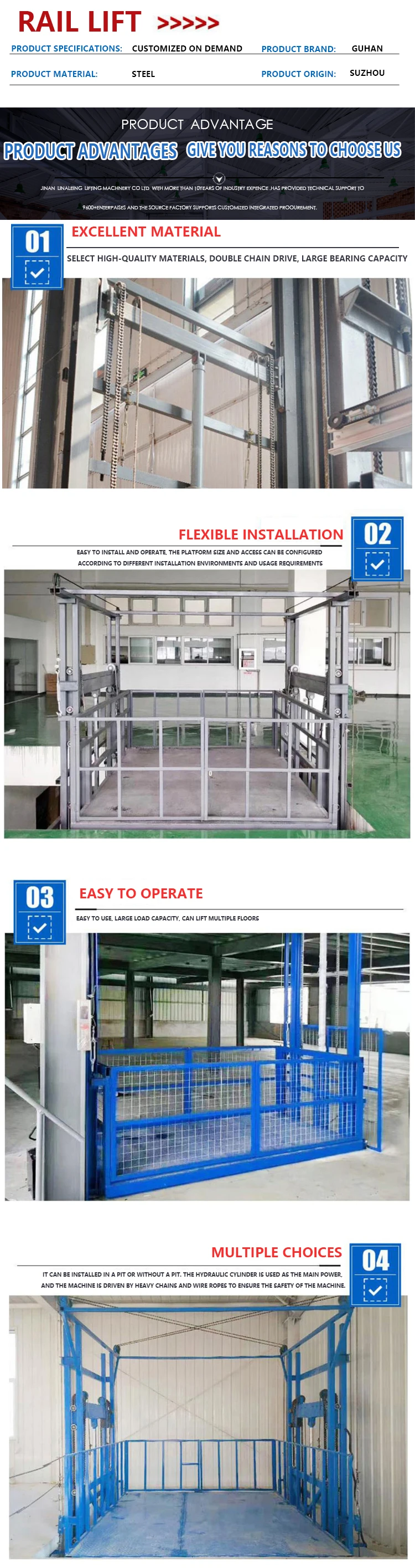Elevator Platform - Heavy Load Lift for Warehouse Cargo