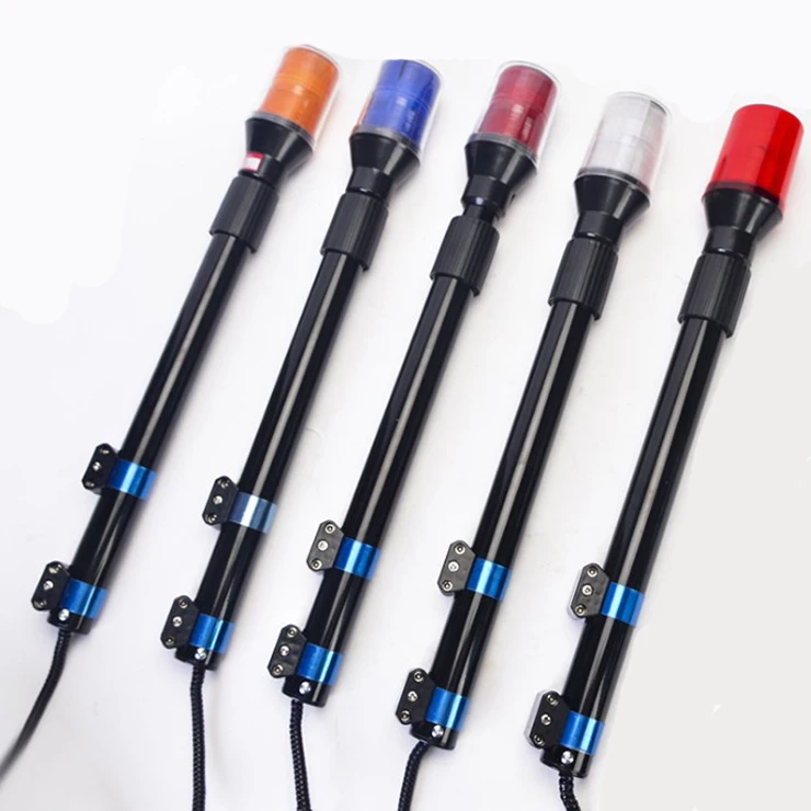 12v 24v Pole Mounting Led Strobe Flashing Lamp Motorcycle Rear Tail ...