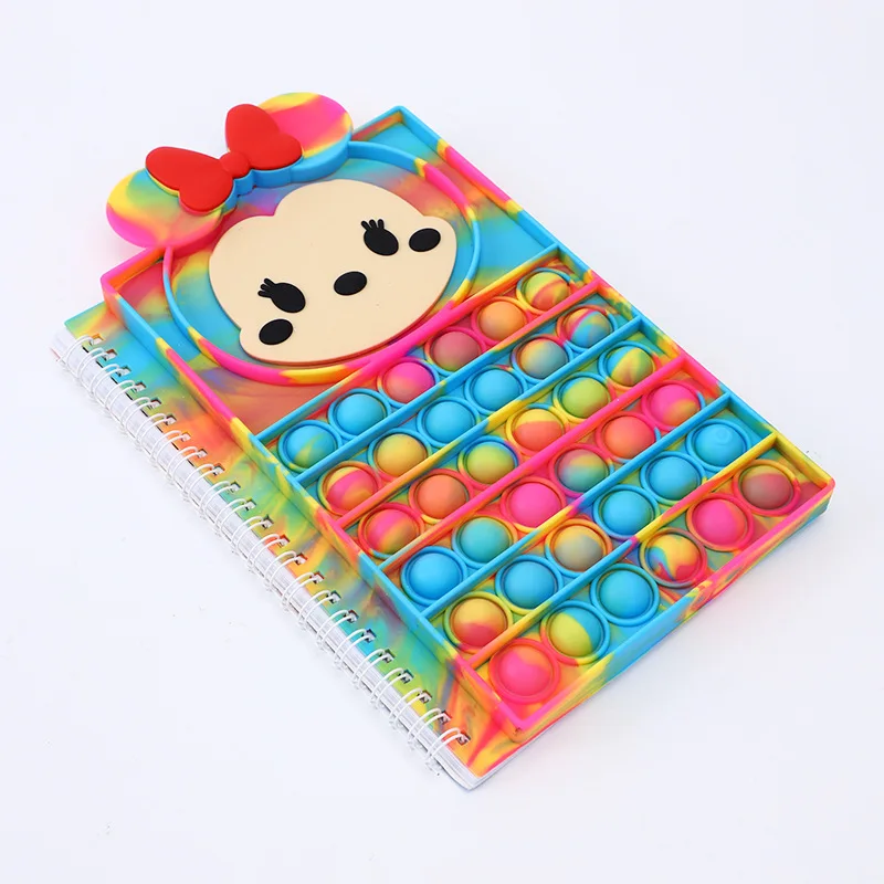 Unicorn Design A5 40 Sheets Sensory Pop Fidget Notebook Stress Reliever ...