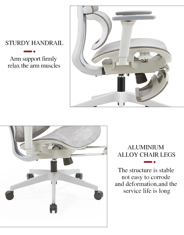 Height Adjustable Full Mesh Office Swivel Chair Ergonomic