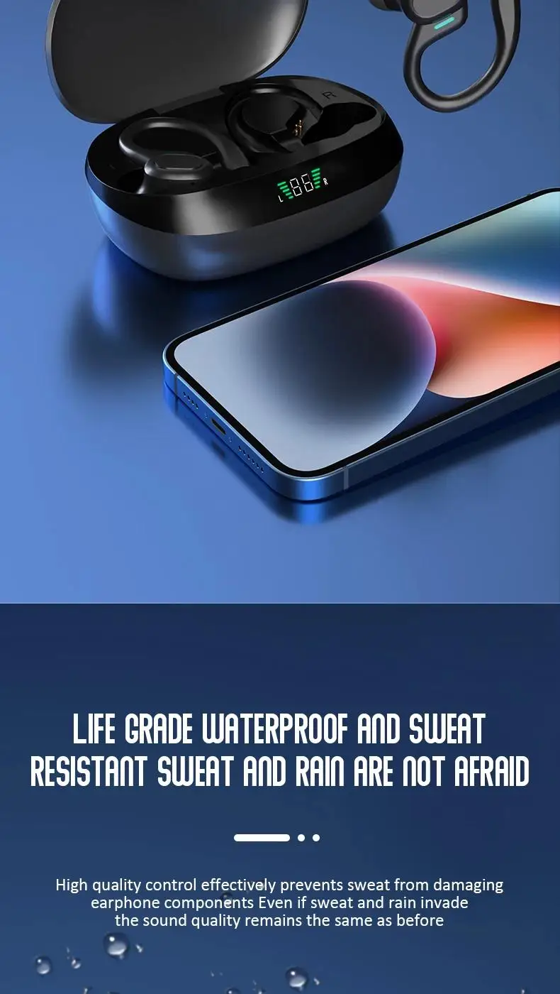 Wireless Sport Earbuds with Noise Cancelling & Charging Case