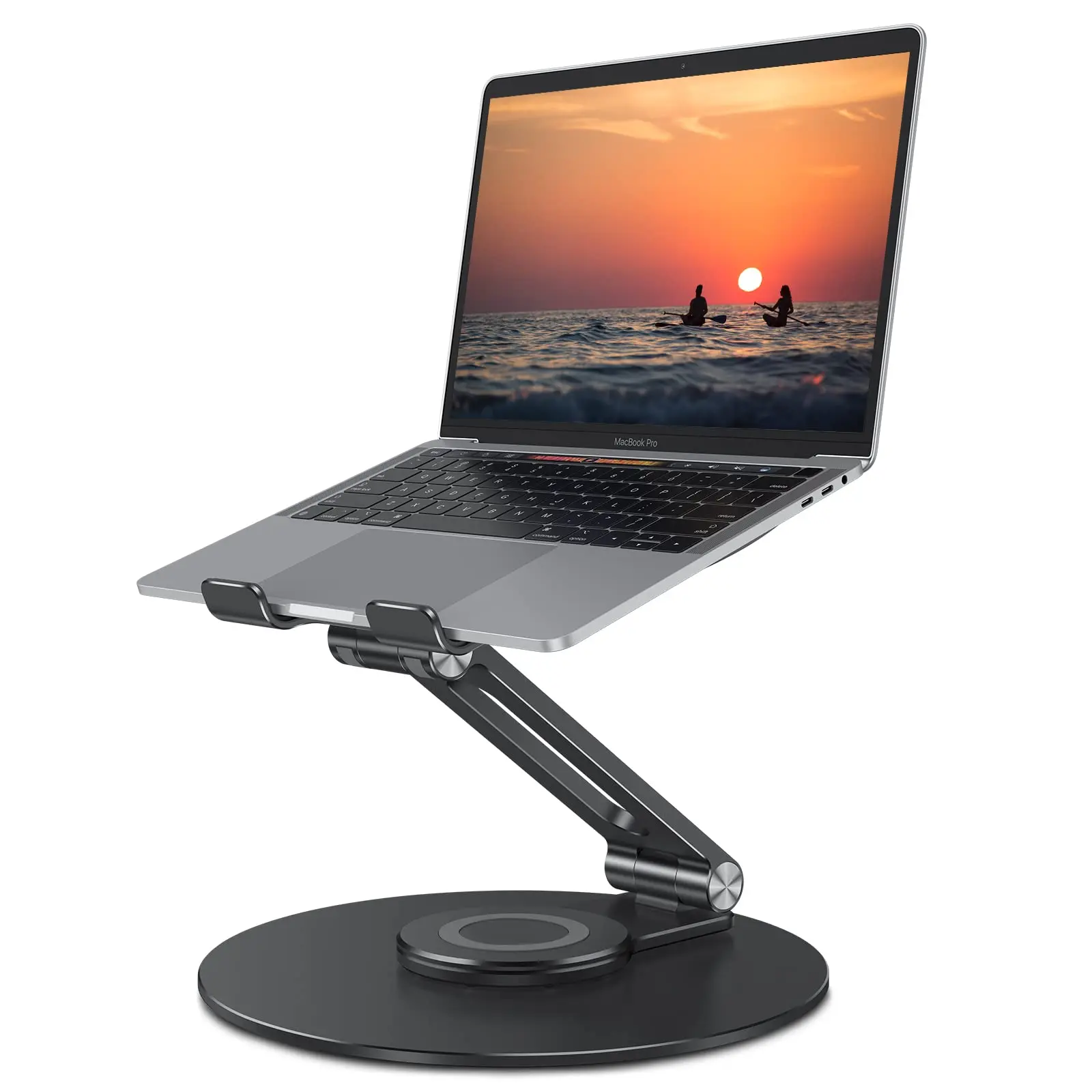 Adjustable Laptop Stand with 360 Degree Rotation Base Ergonomic ...