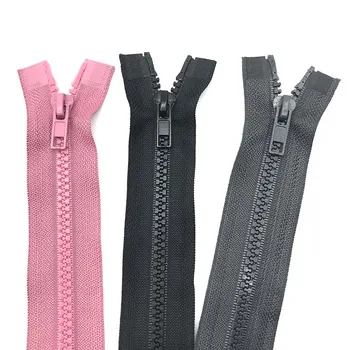 High Quality Chain Zipper 5# Resin Two Way Open End Zipper For Luggage ...