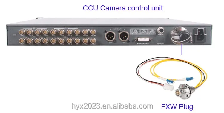 Hdtv Fiber 3k.93c Hybrid Camera Optical Cable With Plug & Socket Fuw ...