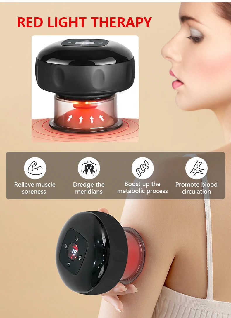 Trending Products 2023 New Arrivals Remote Control Cupping Kit Red ...
