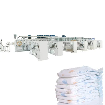 Full Servo Automatic Baby Pants Machine Manufacture Production Line ...