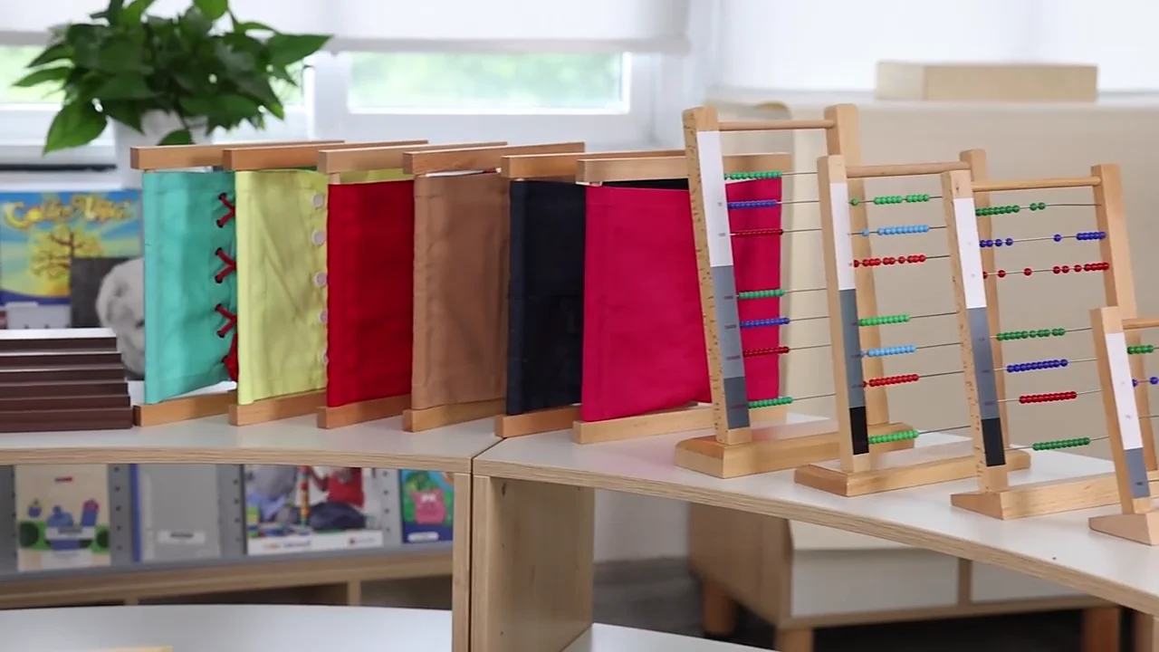 Small Buttons Dressing Frame Montessori Materials Educational Wooden ...