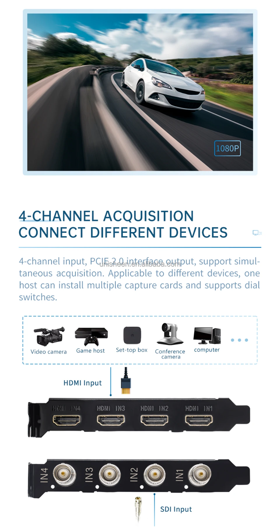 Unisheen Uc3540s Game Recorder Win10 Linux Streaming Zoom Vmix Vj Obs 4 ...