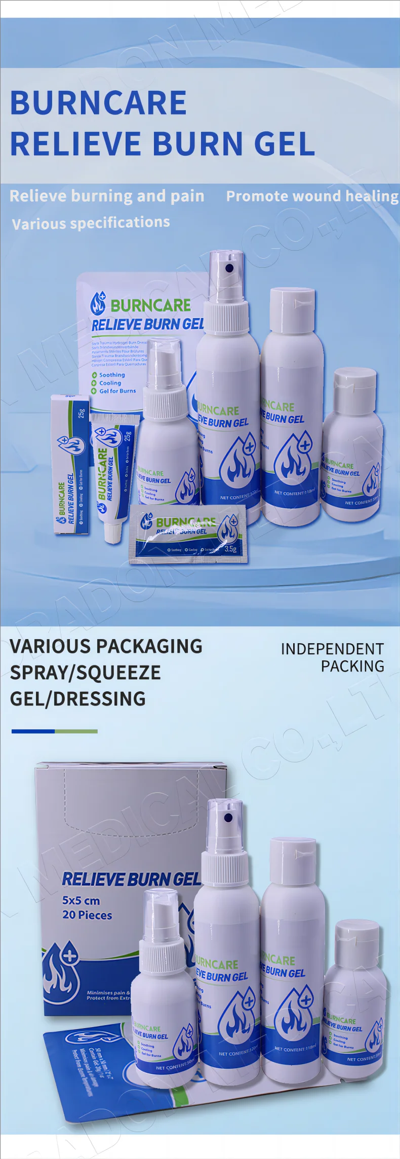 Sterile Burn Gel Pad - Safe & Effective Wound Treatment