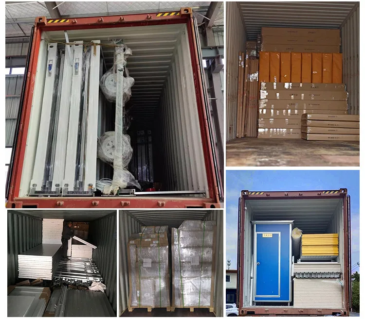 20ft Tiny Black Container Barn House Portable Detachable Storage Shed ...