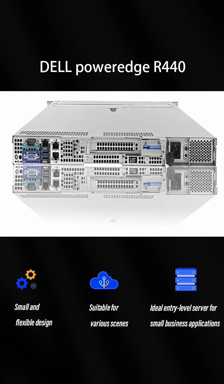 Dell Rack Server New Dell Poweredge R440 1u Intel Xeon Silver 4108 1.8 ...