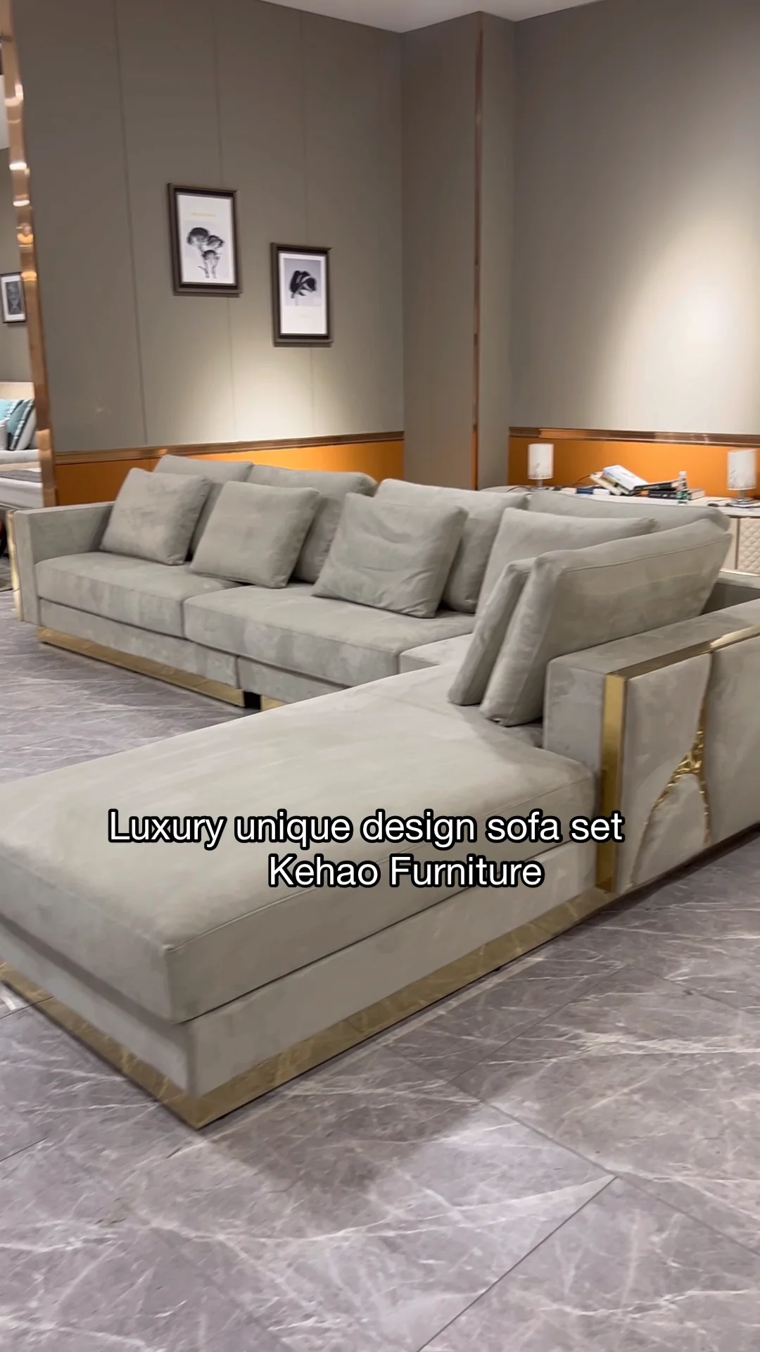 Luxury Italian Latest Boca Design Villa High End Sofa Modernos L Shape ...