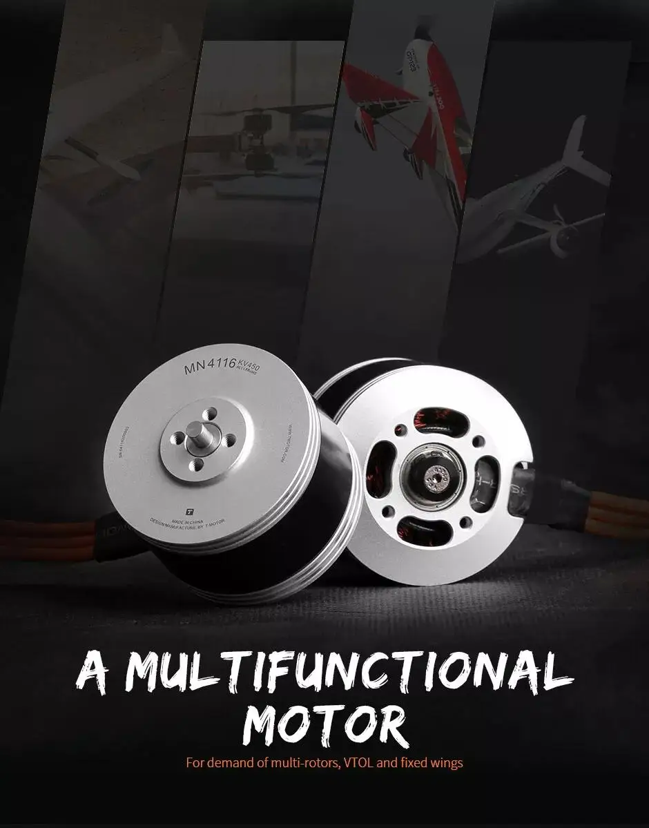 T-motor Mn4112kv420 Hollow Shaft High Efficiency Electric Outrunner ...