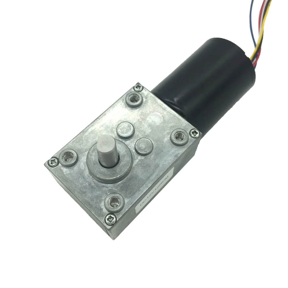 Bldc 12v Dc Motor 24v With Worm Gearbox 8-470rpm High Torque Brushless ...